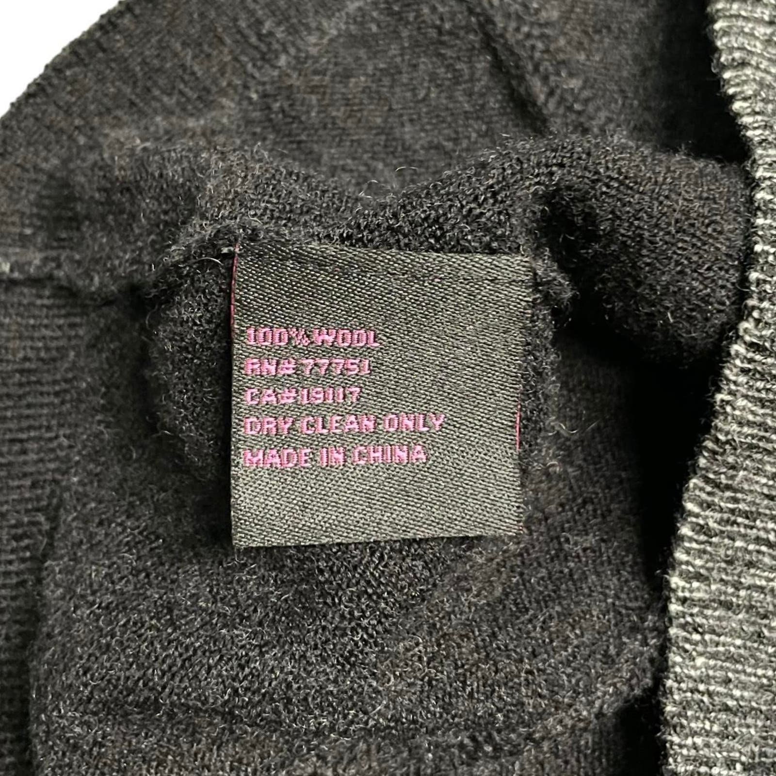 RARE Betsey Johnson Punk Goth Rocker 100% Wool Skeleton Sweater Size S ...