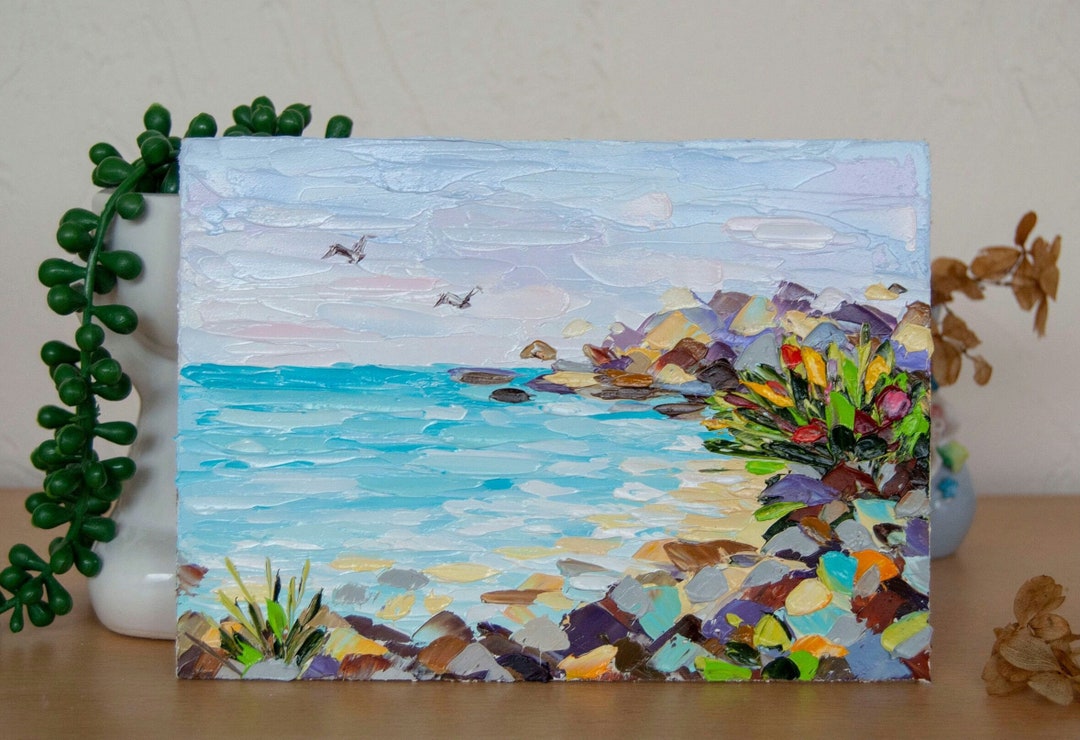 Big Sur Art California Painting Oil Impasto Original Art Artwork ...