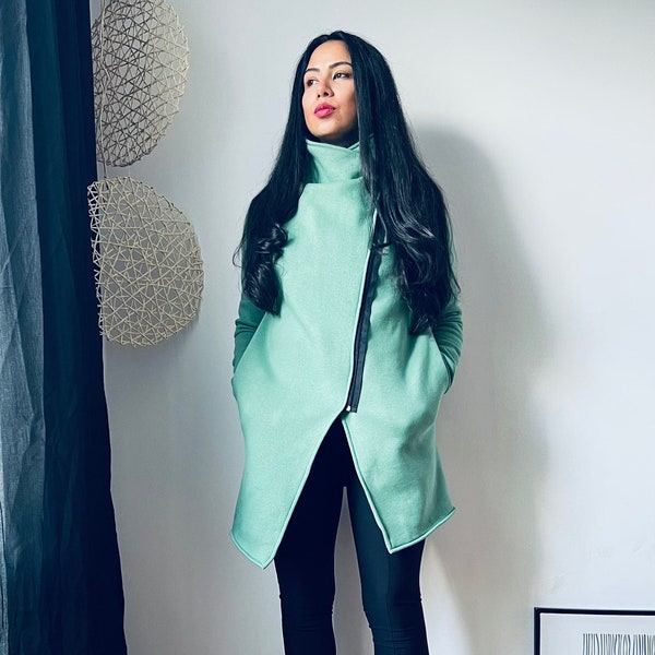 Asymmetric Cardigan - Etsy