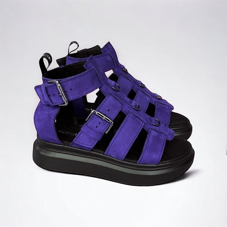 Red Leather Sandals for Women/red Summer Sandals/ Handmade Shoes ...