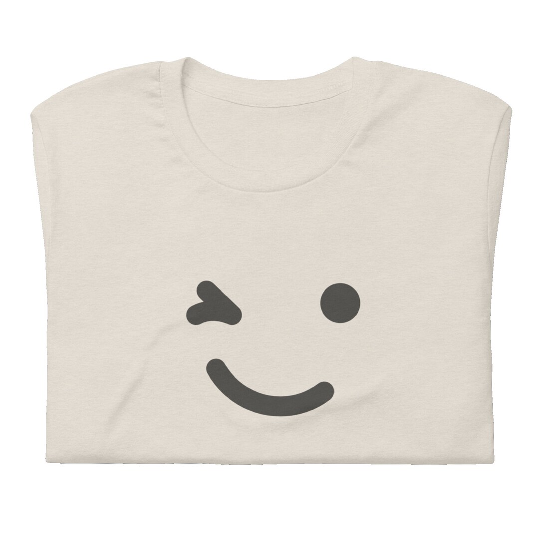 Winking Emoji T-shirt - Etsy