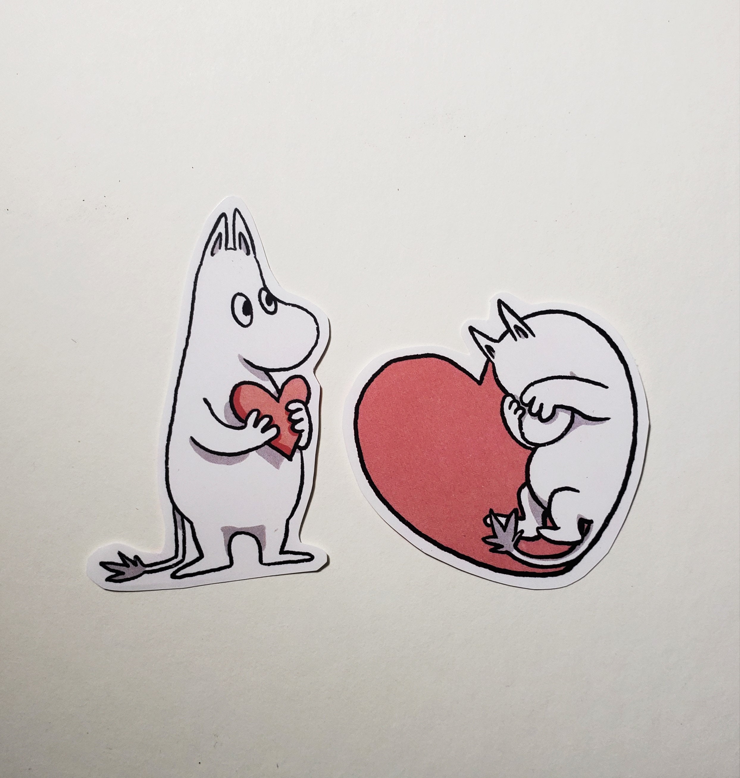 MOOMIN HEARTS Pack Moomin Sticker 2-pack - Etsy