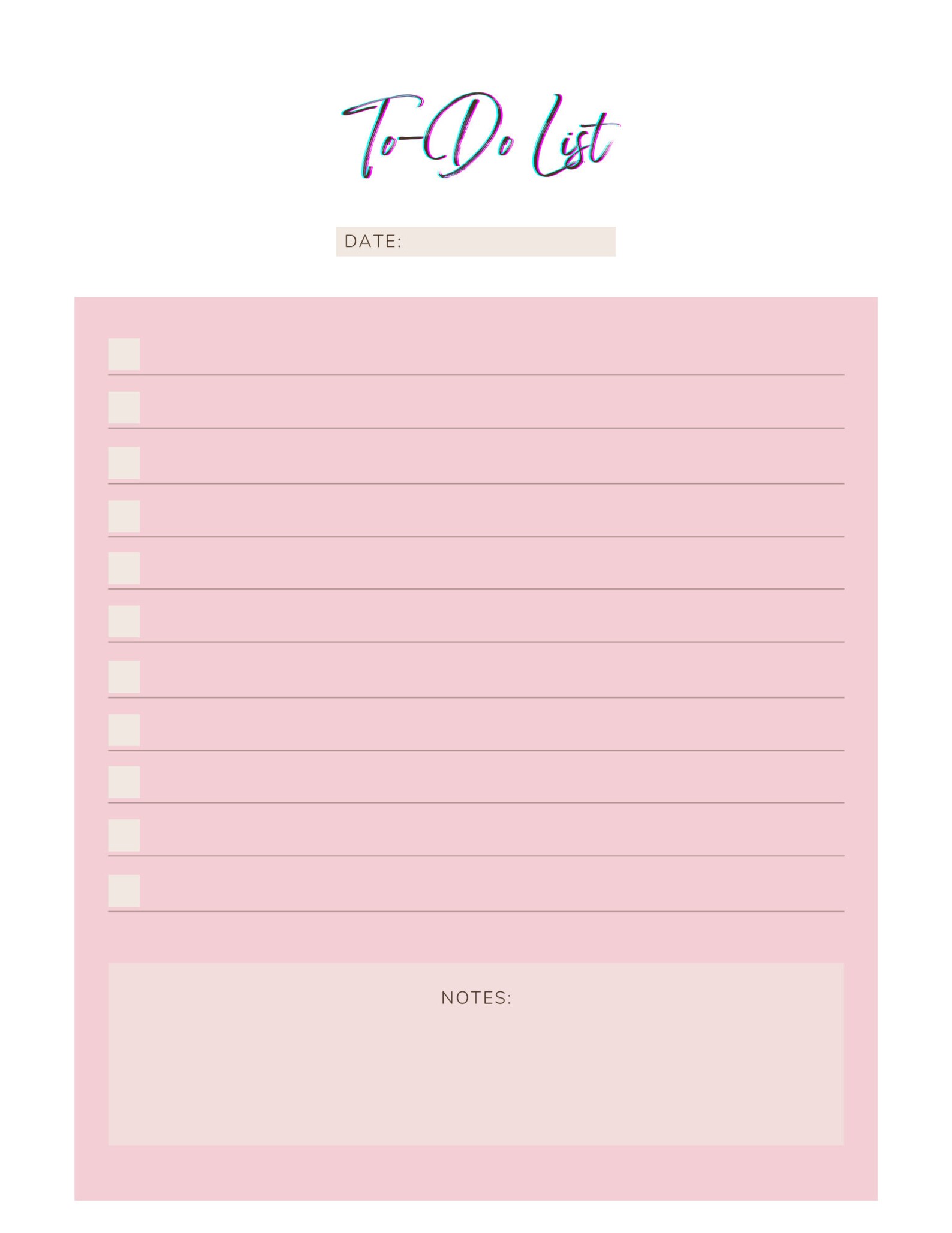 Minimalist To-do List Printable Planner I Digital To-do List Planner - Etsy