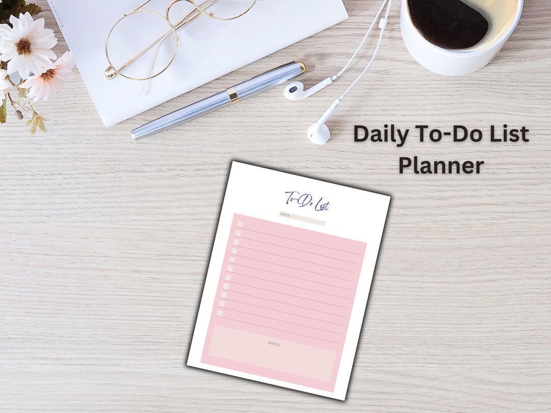 Minimalist To-do List Printable Planner I Digital To-do List Planner - Etsy