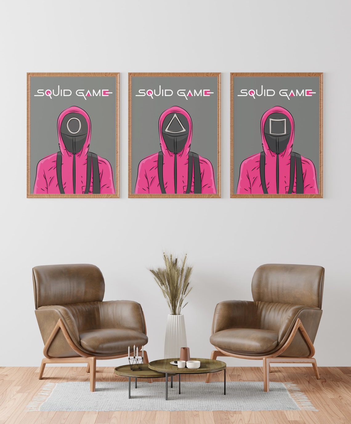 Squid Game Printable Wall Art Set of 3 Squid Game Prints | Etsy