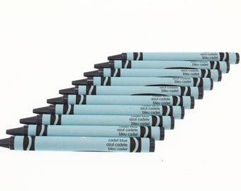 Sky Blue Crayola Crayons - 10 Pack - Etsy
