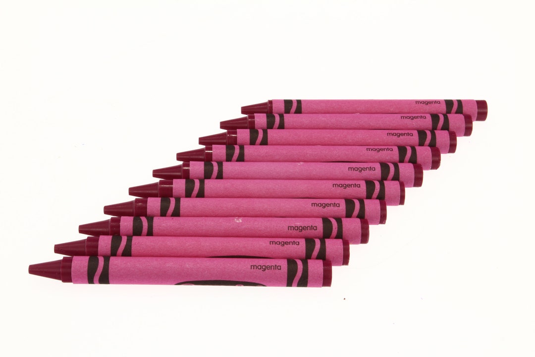 Magenta Crayola Crayons - 10 Pack - Etsy