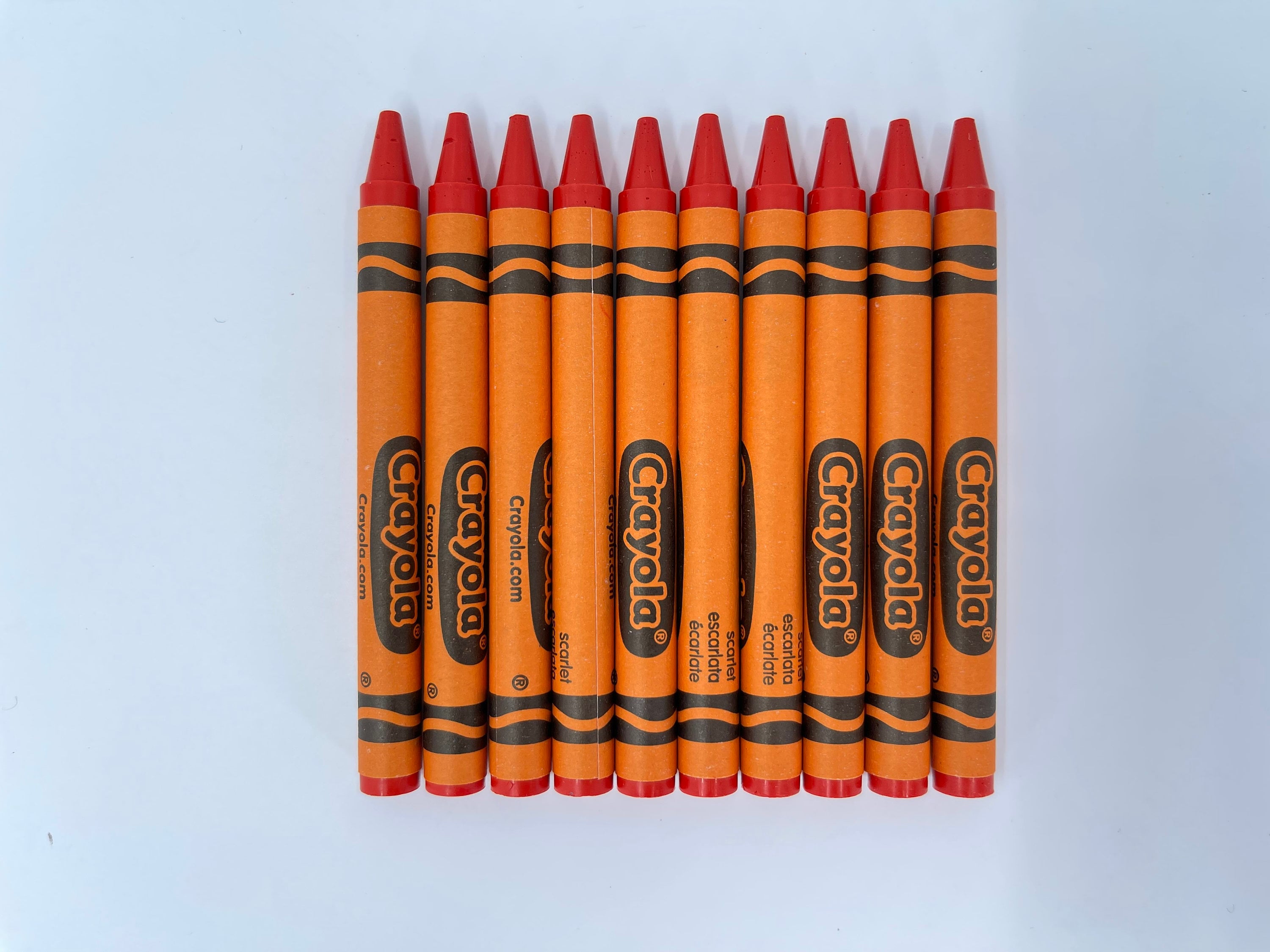 Scarlet Crayola Crayons 10 Pack | Etsy