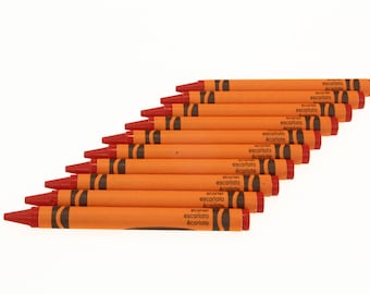 Red-orange Crayola Crayons 10 Pack - Etsy