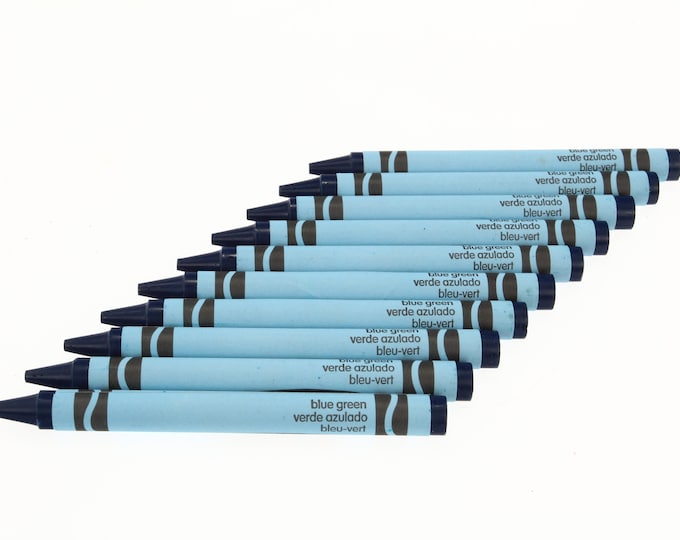 Blue Green Crayola Crayons - 10 Pack - Etsy