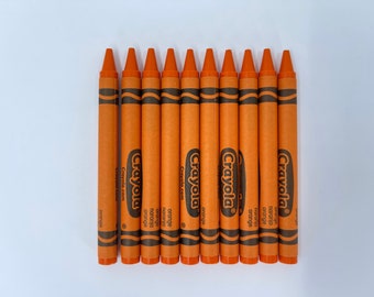 Yellow-orange Crayola Crayons 10 Pack | Etsy