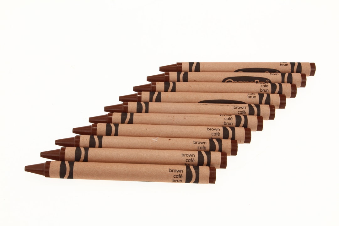 Brown Crayola Crayons - 10 Pack - Etsy