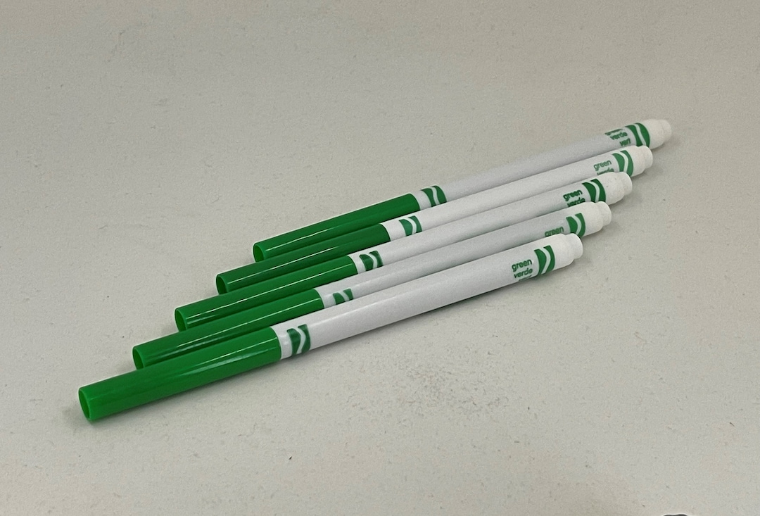 Buy Green Crayola Fine Line Marker Set of 5 or 10 Online in India - Etsy
