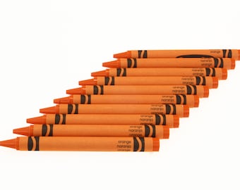 Red-orange Crayola Crayons 10 Pack - Etsy