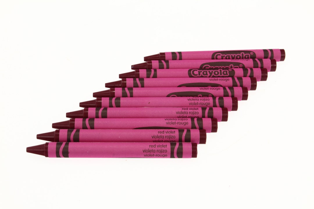 Red-violet Crayola Crayons - 10 Pack - Etsy