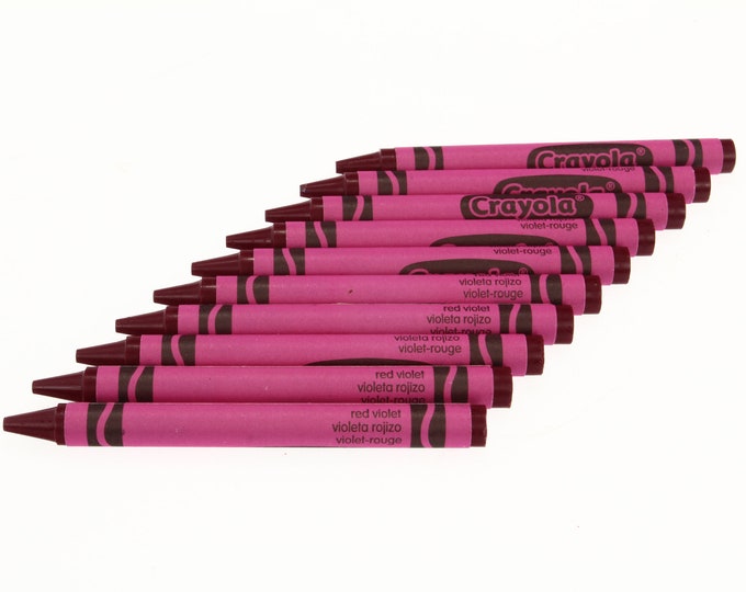 Red-violet Crayola Crayons - 10 Pack - Etsy