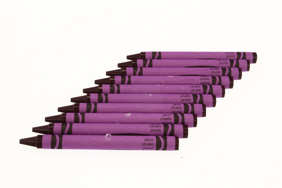 Plum Crayola Crayons - 10 Pack - Etsy