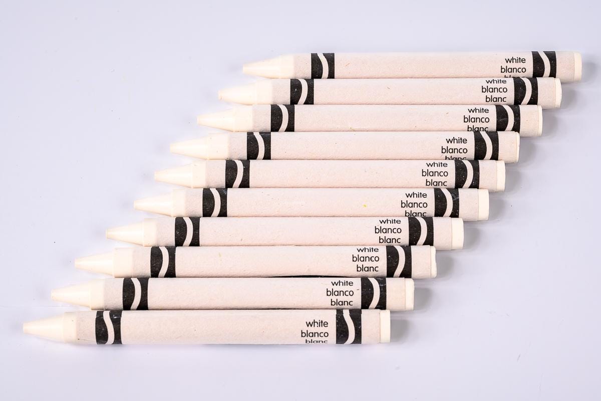 White Crayola Crayons - 10 Pack - Etsy