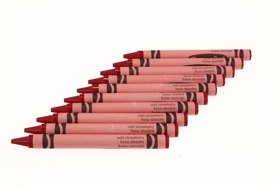 Wild Strawberry Crayola Crayons 10 Pack - Etsy