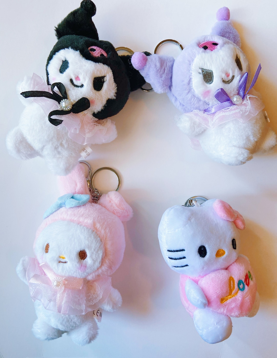 Cute Plush Keychains/kawaii Cat Plush Keychain/hellokitty ...