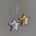 Big Star Necklace Puffed Star Pendant Oval Chain Stainless Steel 18k ...