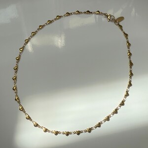 Heart Shaped 18k Gold Stainless Steel Custom Heart Chain Necklace ...