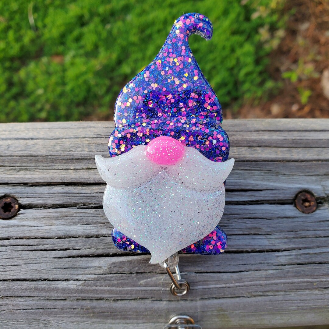 Mustache Gnome Badge Reel - Etsy