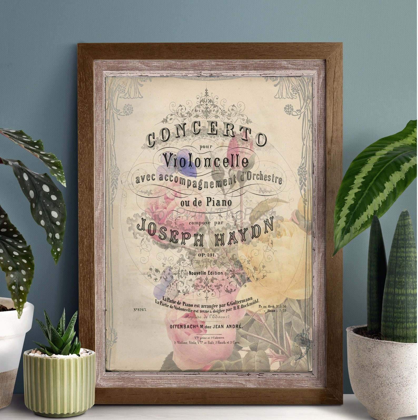 Haydn Sheet Music Cover, 8x10" Image. Antique Printable Ephemera for ...