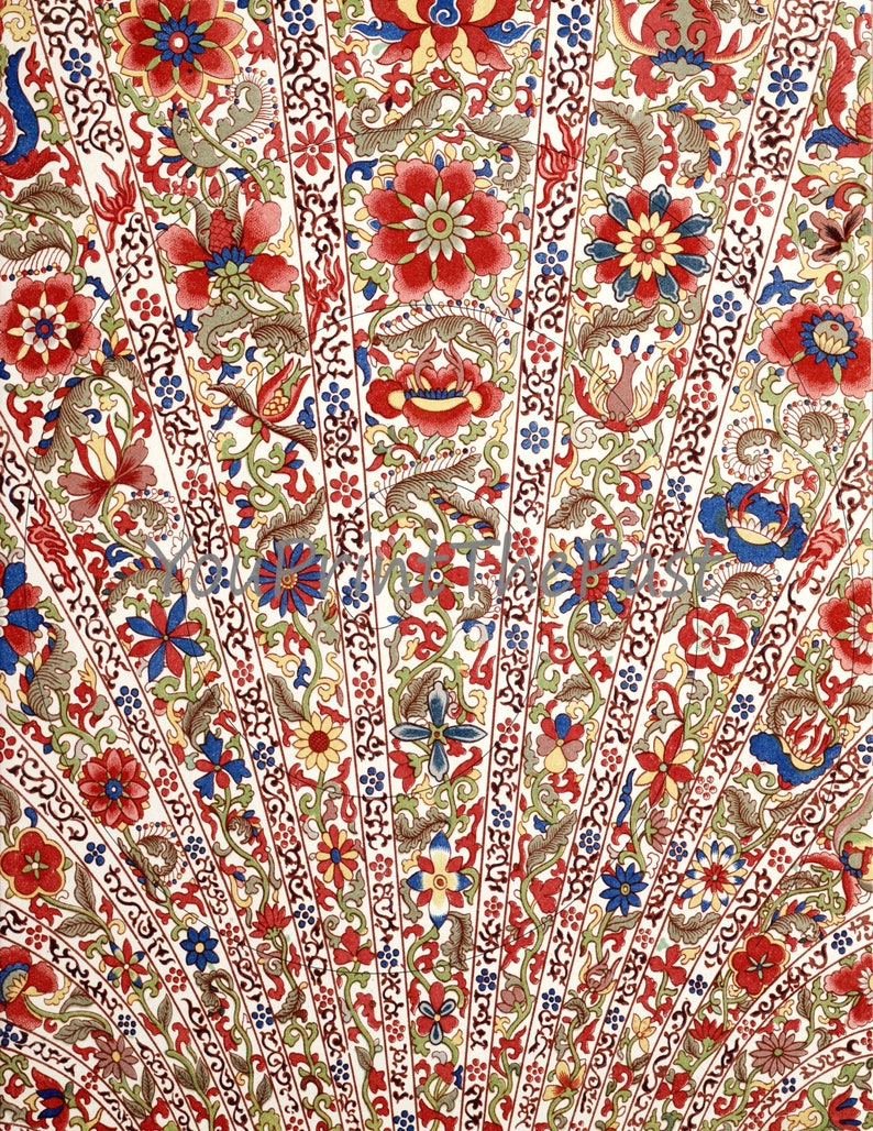 Vintage Chinoiserie Digital Paper. Antique Chinese Ornamental Design. 8 ...