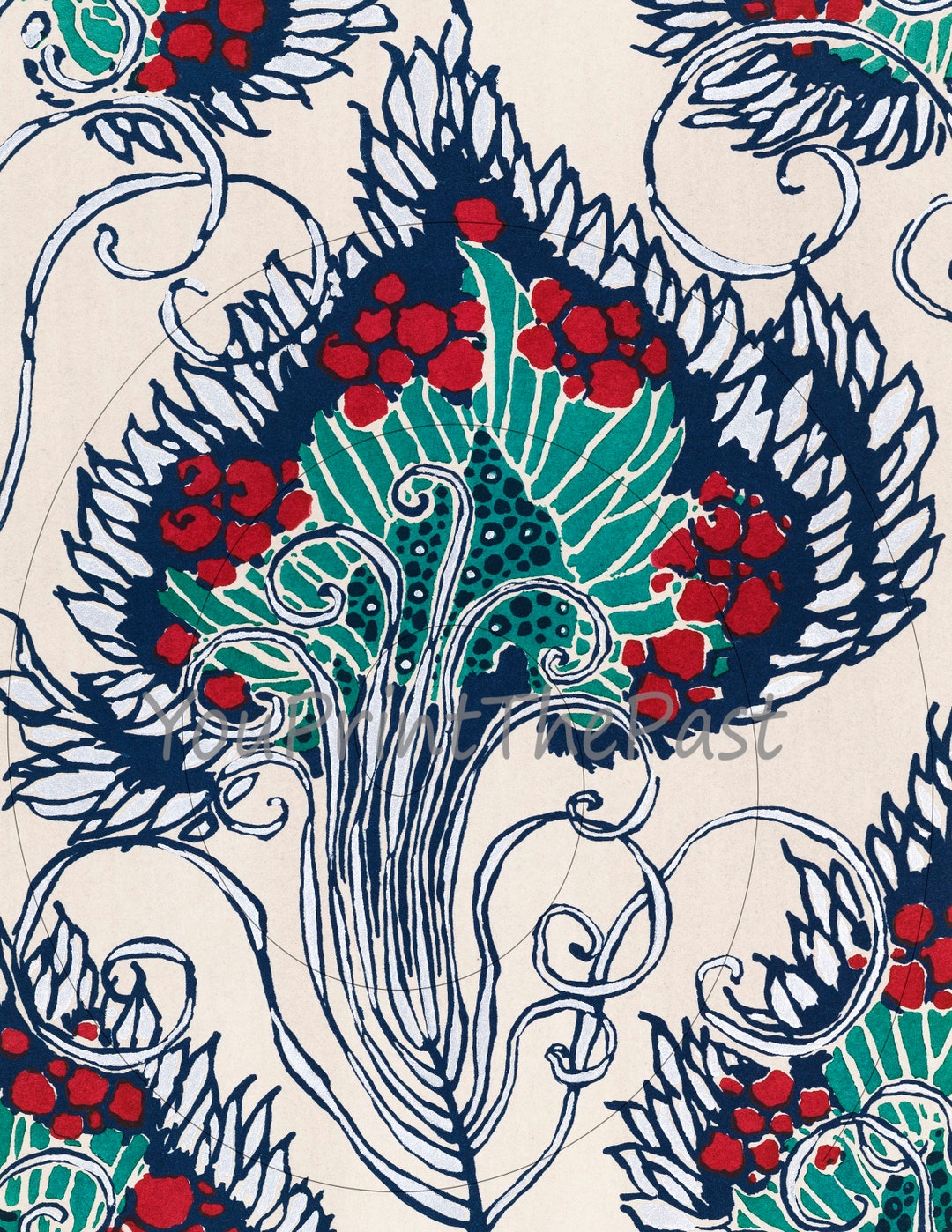 Vintage Decorative Paper. 8.5x11 & A4 Printable Floral. Digital Pochoir ...