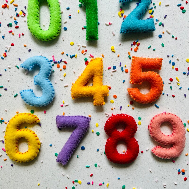 Felt Numbers - Etsy