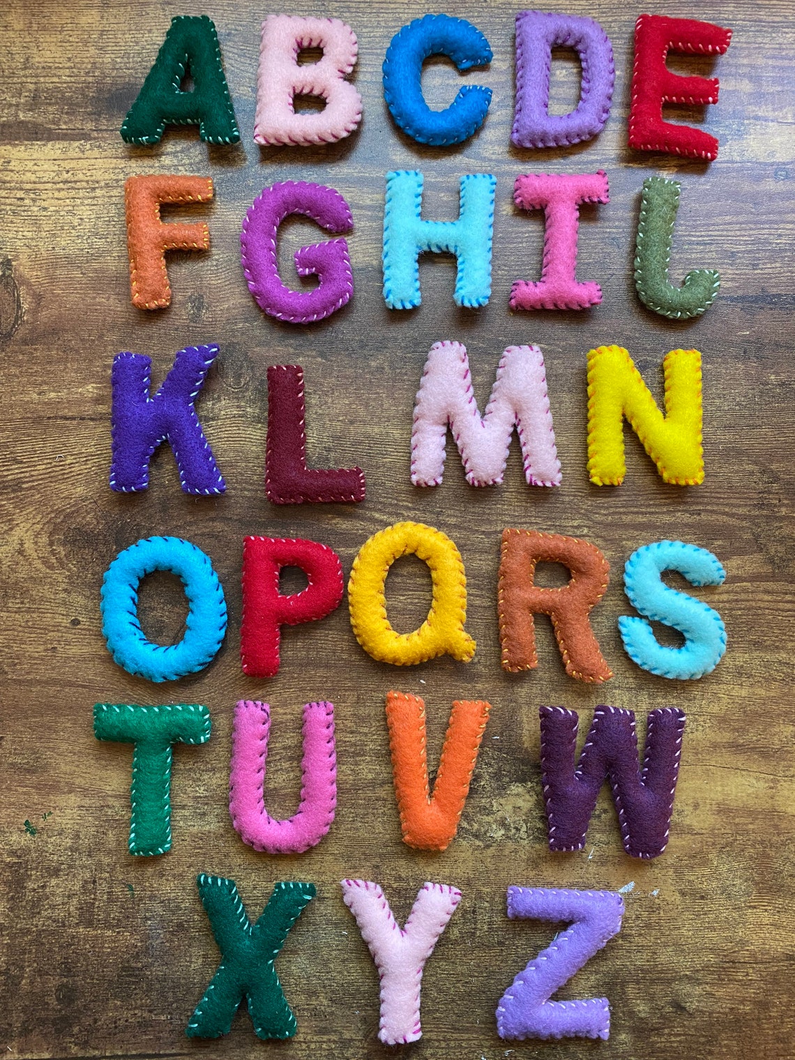 Custom Felt Letters Stuffed Felt Letters Felt Name - Etsy