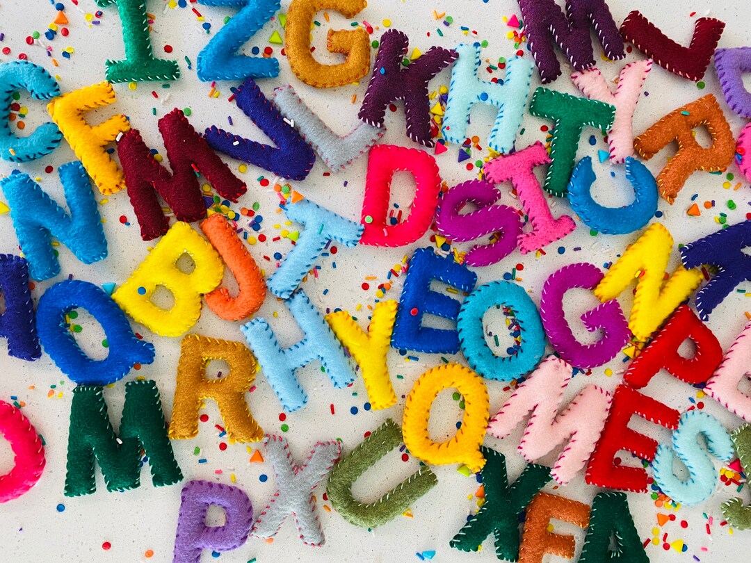 Custom Felt Letters; Stuffed Felt Letters, Felt Name; Felt Banner; Felt ...