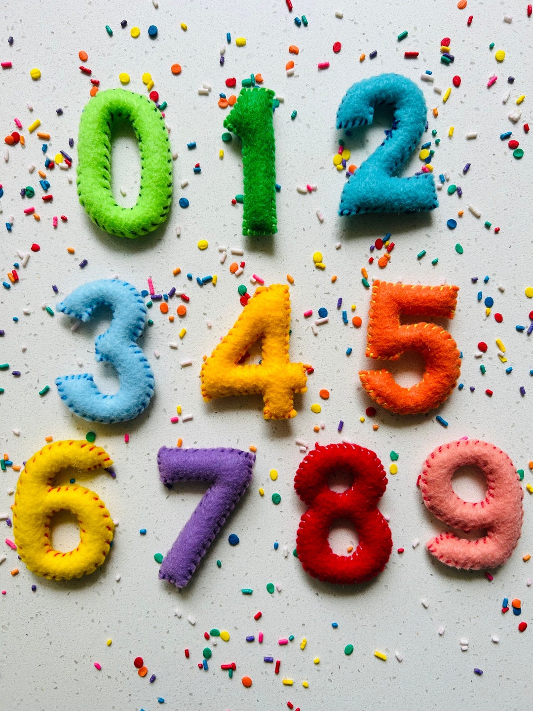 Custom Felt Number Set - Etsy