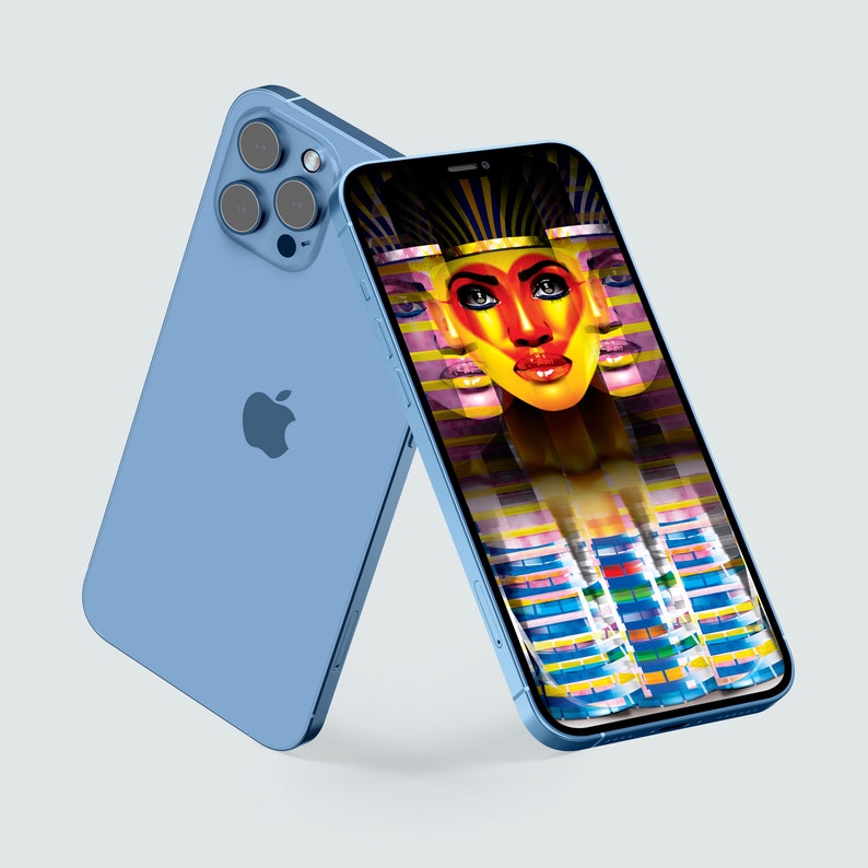 The Pharaoh Digital Wallpaper Amani Rina Kemet Art Black - Etsy