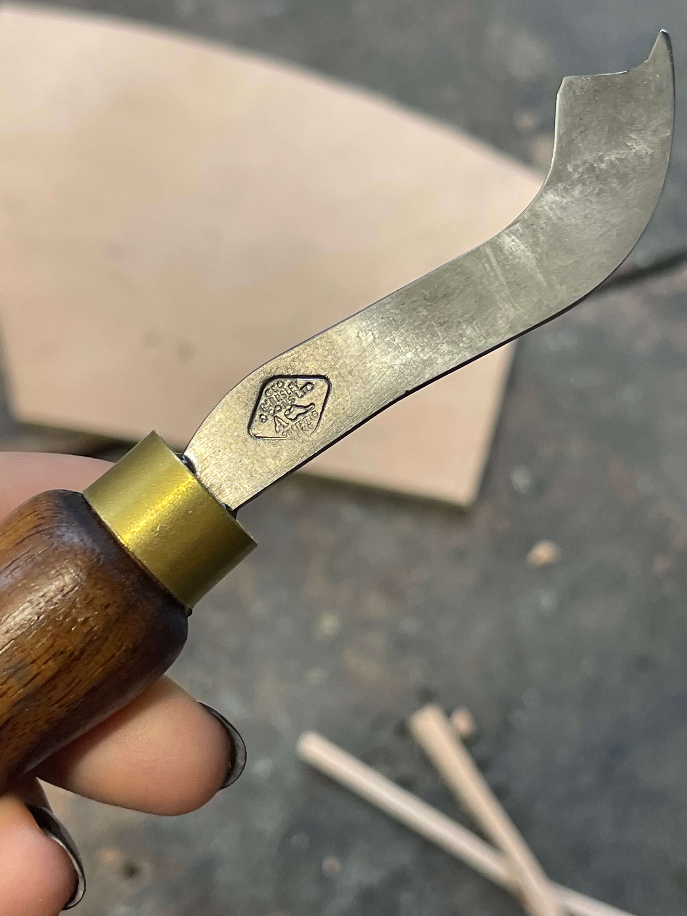 George Barnsley & Sons Welt Plough Knife / Shoe Making Knife / Shoe ...