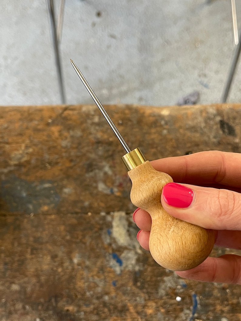 Clicker Awl / Sewing Awl / Bookbinding Awl / Leather Craft / - Etsy