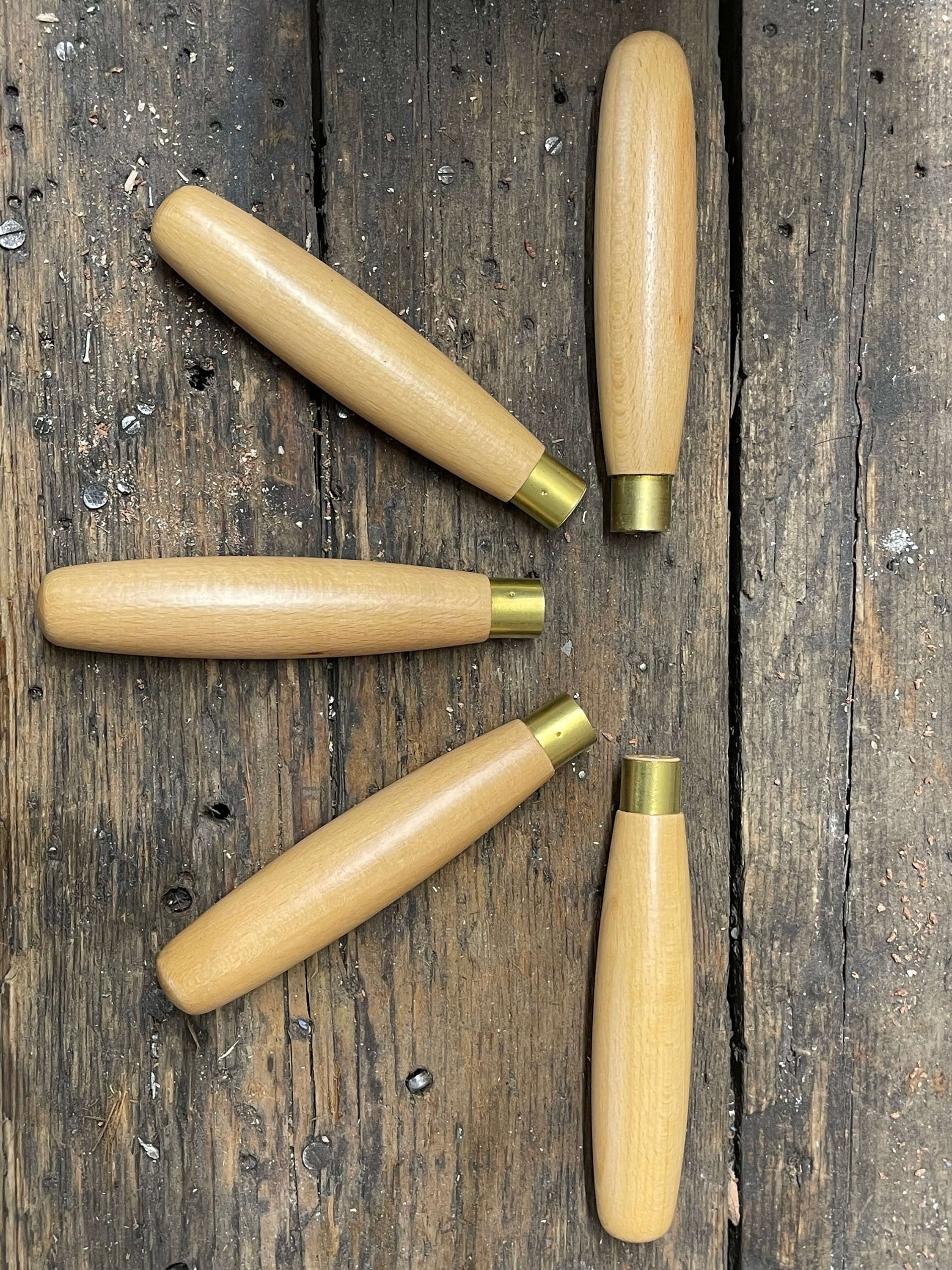 5.5 Beech Carver Handle / Wooden Handle / Turned Handle - Etsy