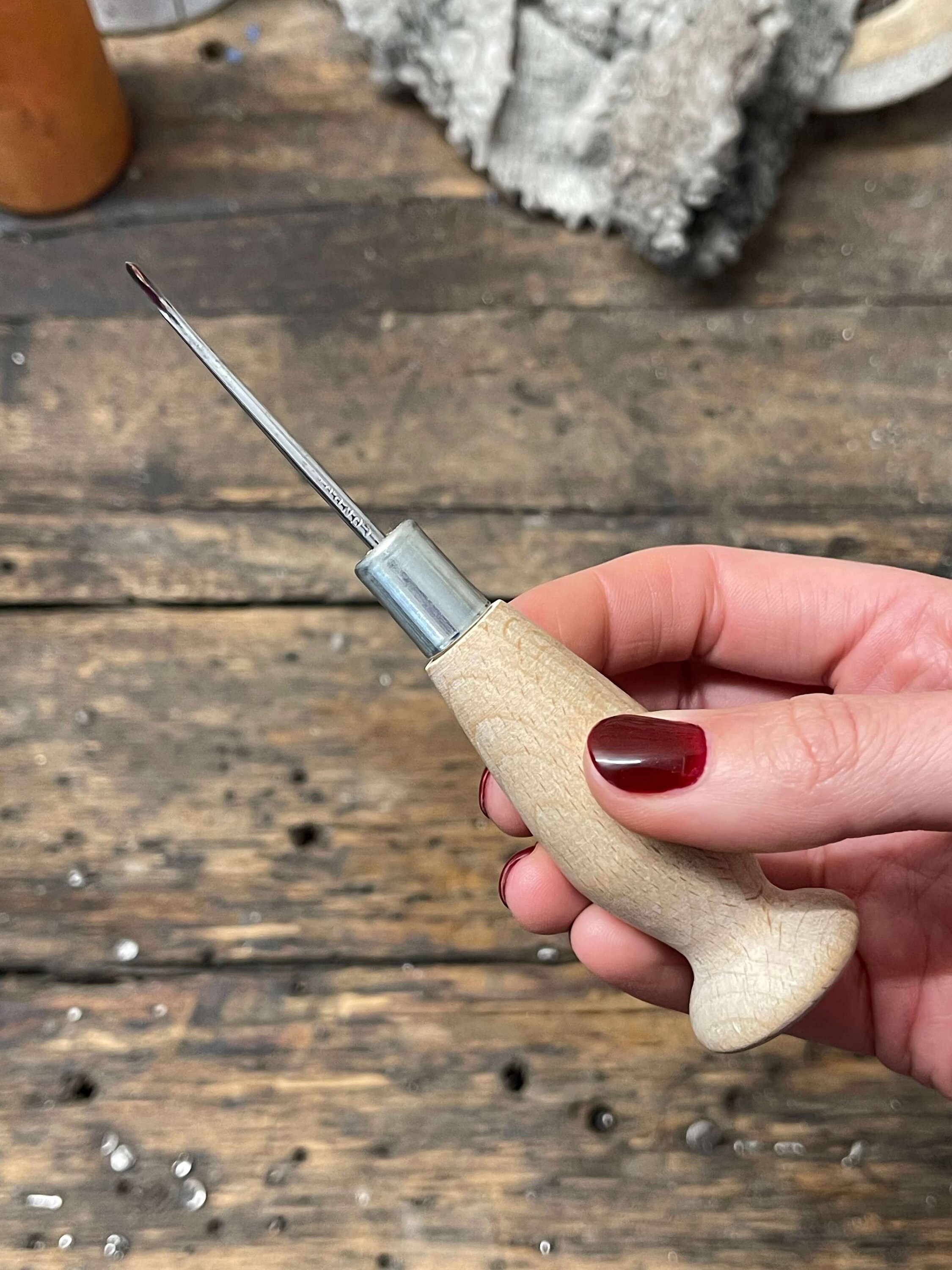 Inseam Awl / Bent Awl / Leathercraft/ Stitching / Sewing / Leather Awl ...