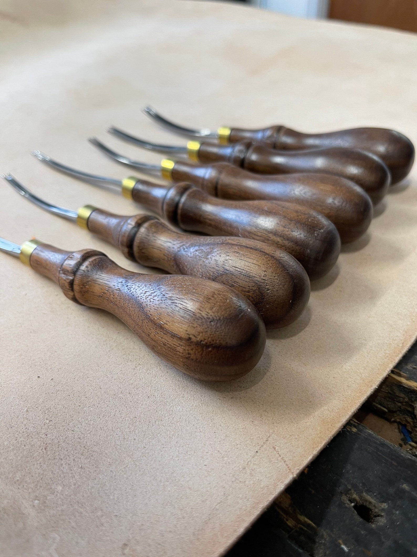 Leathercraft Edge Beveller / Leather Tool / Bevelling Tool / Walnut ...