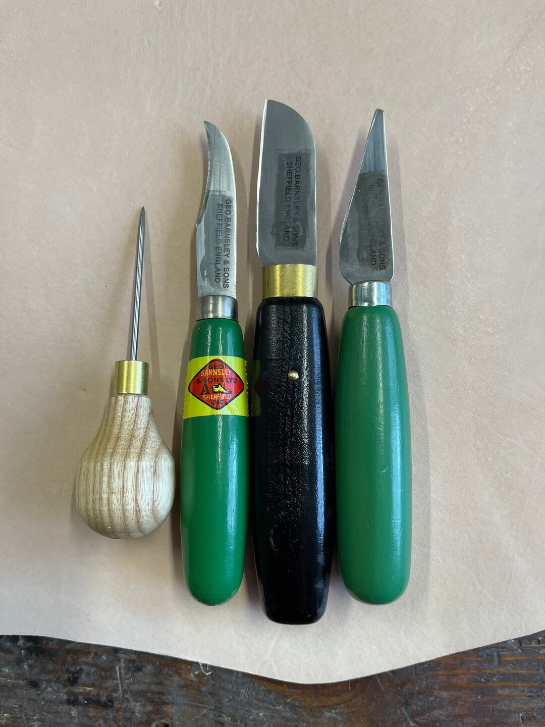 Leathercraft Knife Set / Clickers Awl / Leather Knives / George ...
