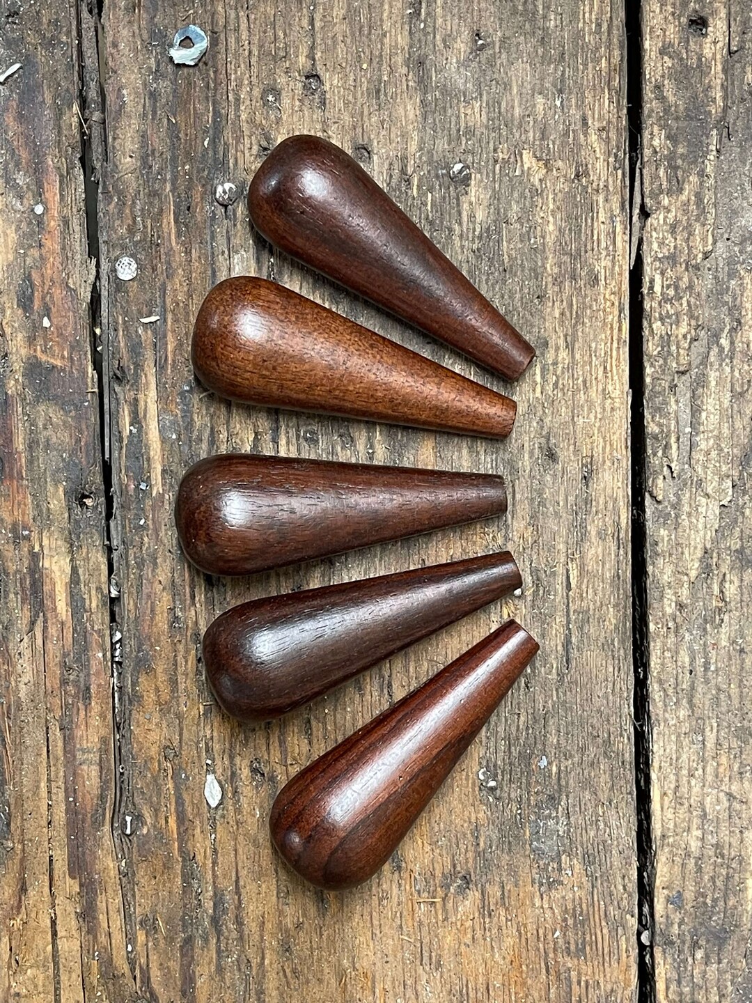 Rosewood Teardrop Handles / Tool Handle / Turned Handle / Craft Handle ...