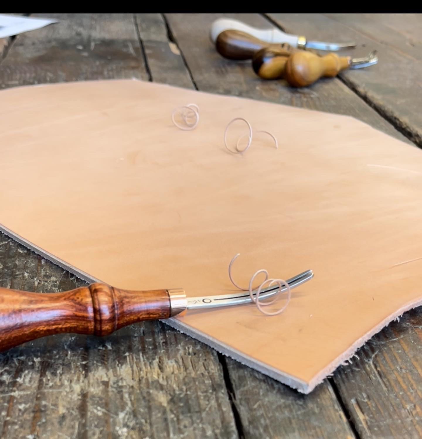 Leather Craft Edge Beveler / Leather Tool / Bubinga Edge Shave ...