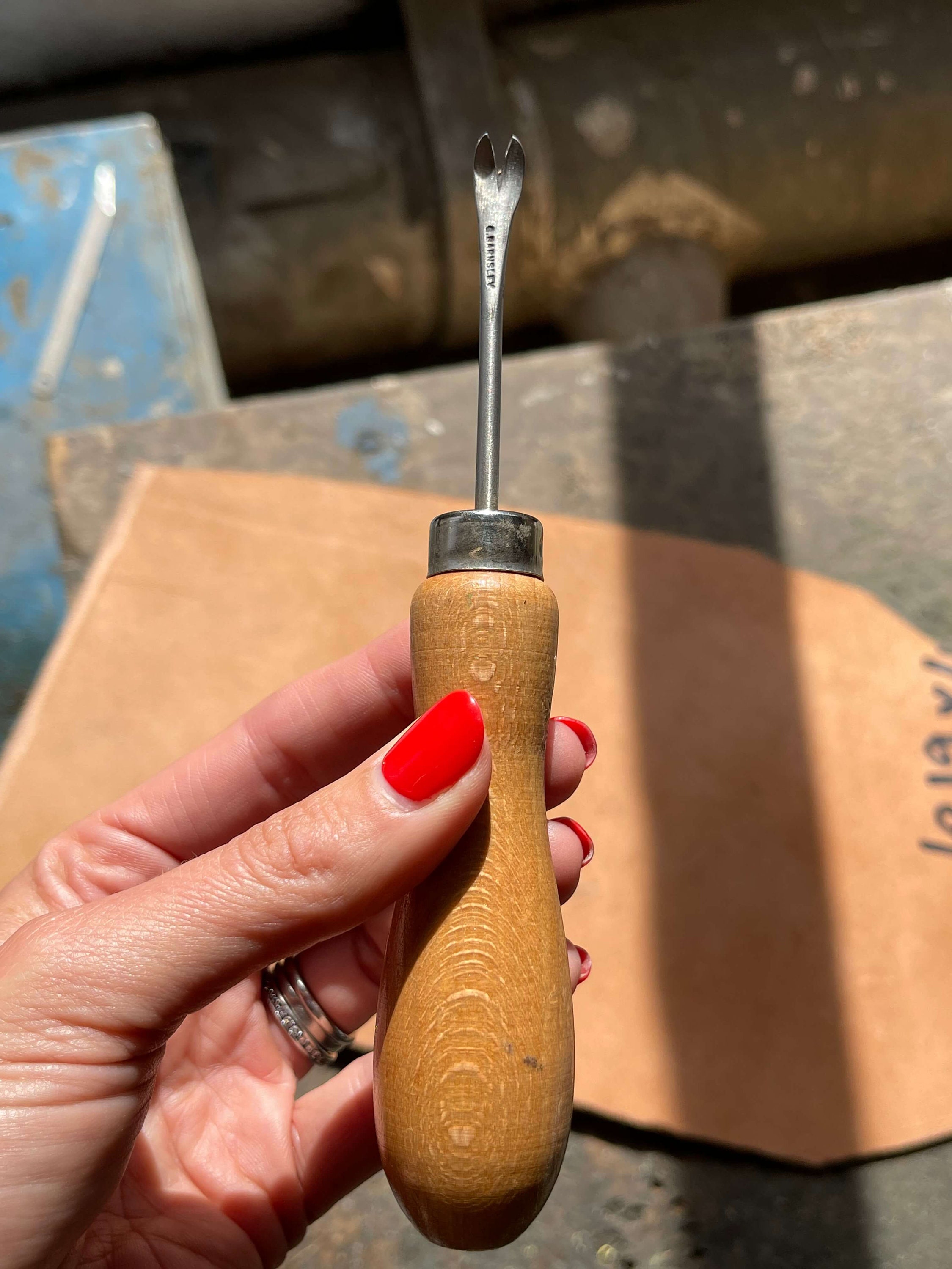 Fitters Plough / Strip Awl / Edge Shave / Leather Craft Tool / Leather ...