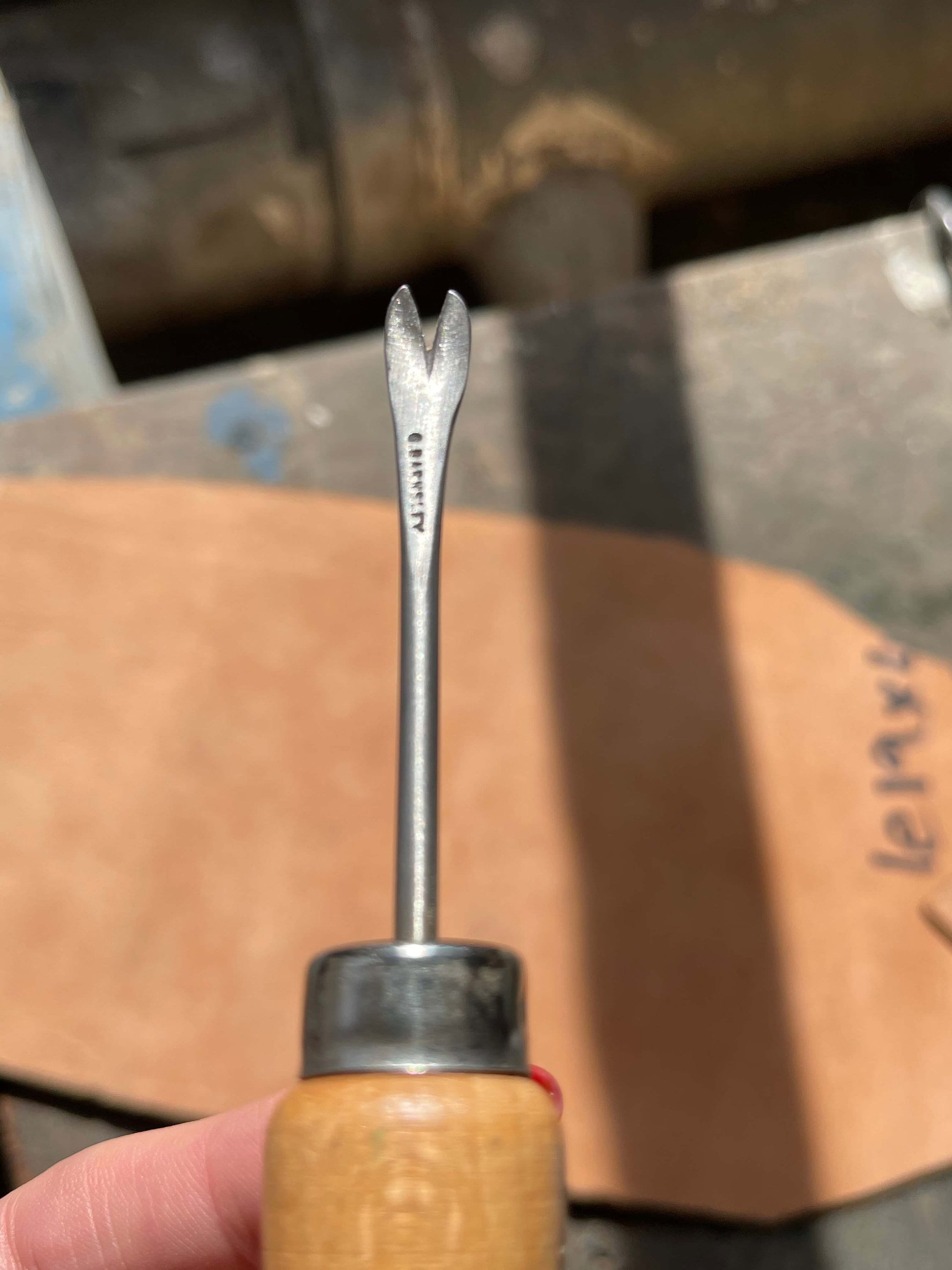 Fitters Plough / Strip Awl / Edge Shave / Leather Craft Tool / Leather ...
