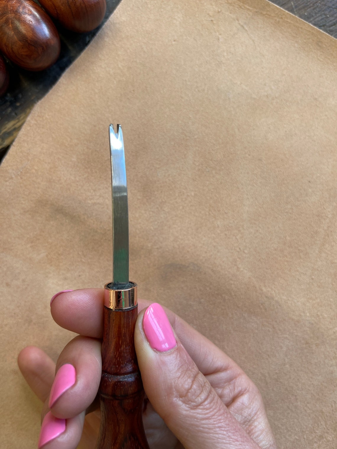 Leather Craft Edge Beveller / Leather Tool / Purple Heart Edge Shave ...