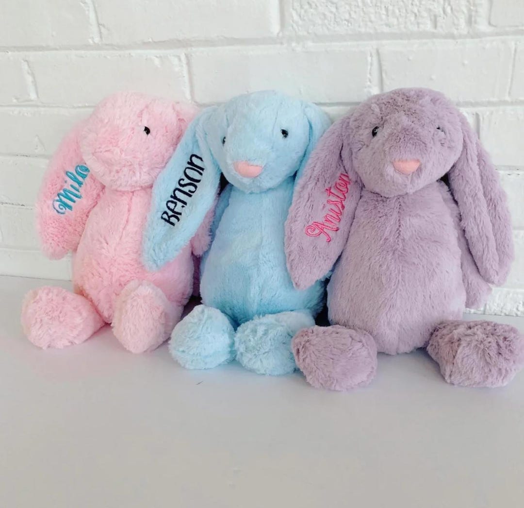Personalized Bunny Rabbit Plush Bunny Baby Gift Personalized Baby Gift ...