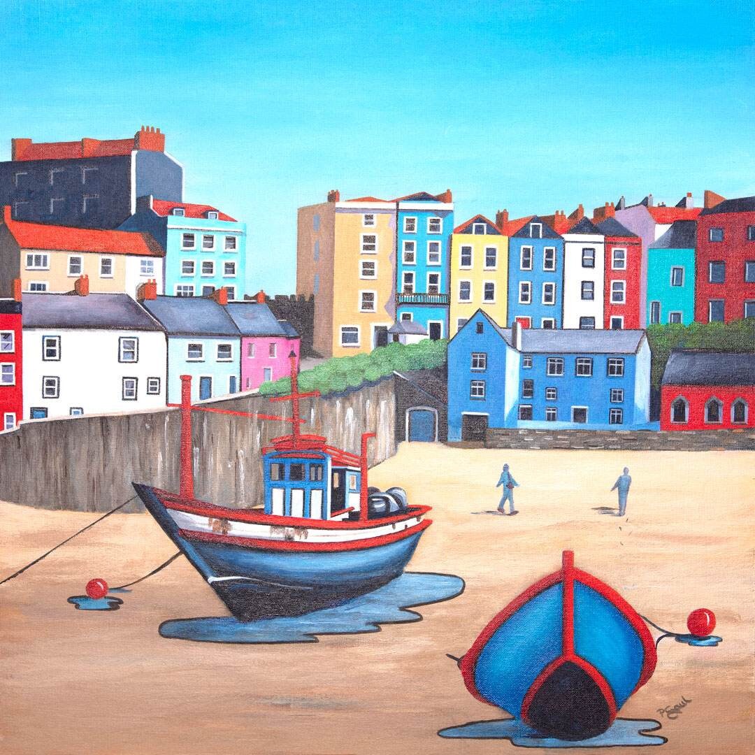 Funky Tenby Painting No 2.limited Edition Giclée Prints. - Etsy UK
