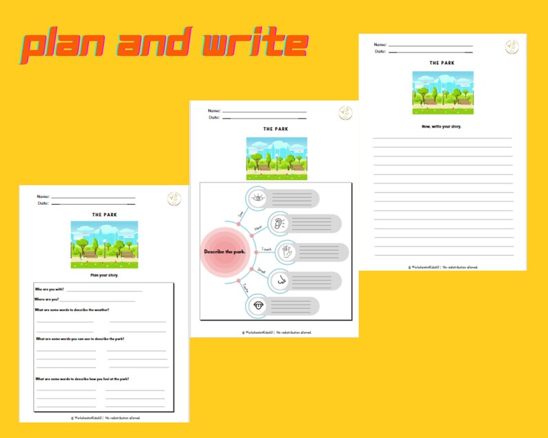 10 Creative Writing Prompts for Kids grades 2-3school Kids | Etsy