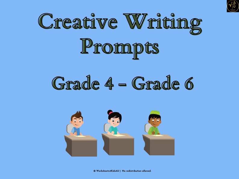 10 Creative Writing Prompts for Kids grades 4-6school Kids - Etsy